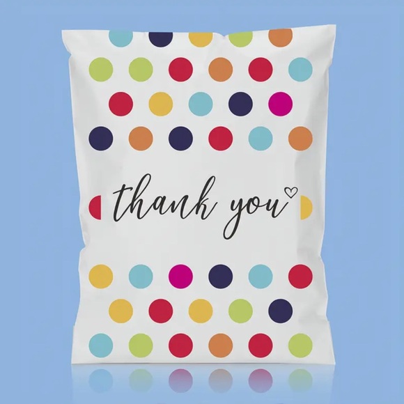 Office | Polka Dot Thank You Poly Mailers Set Of 2 | Poshmark